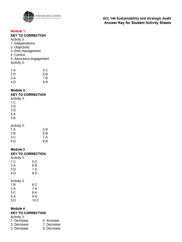 ACC 146 Exam Answer Key Summary | PDF | Business Economics | Business