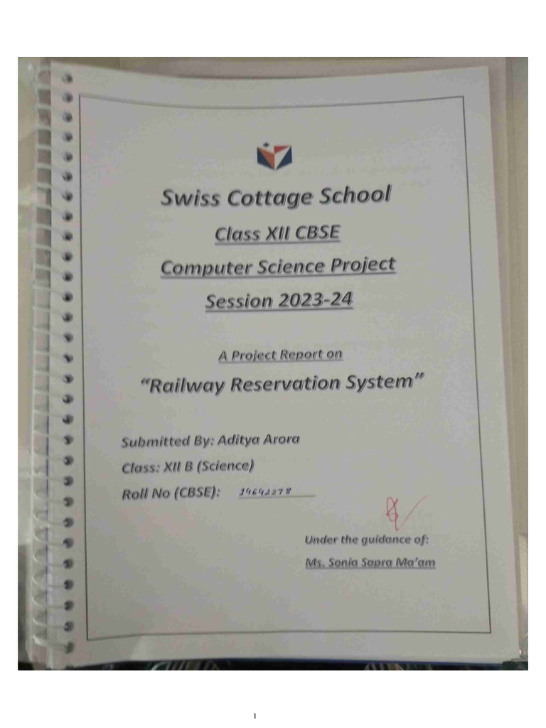 CS Project For Reference | PDF