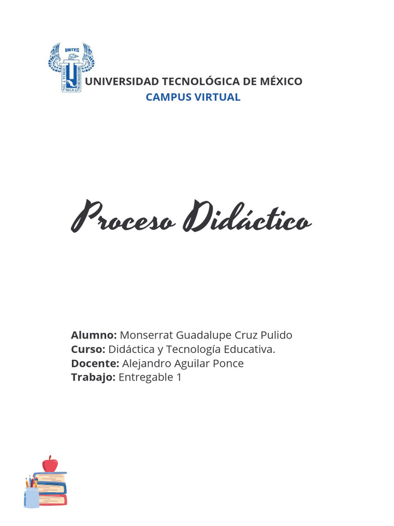 Entregable 1 Monserrat Cruz Cuadro Sinoptico | PDF | Maestros | Enseñando