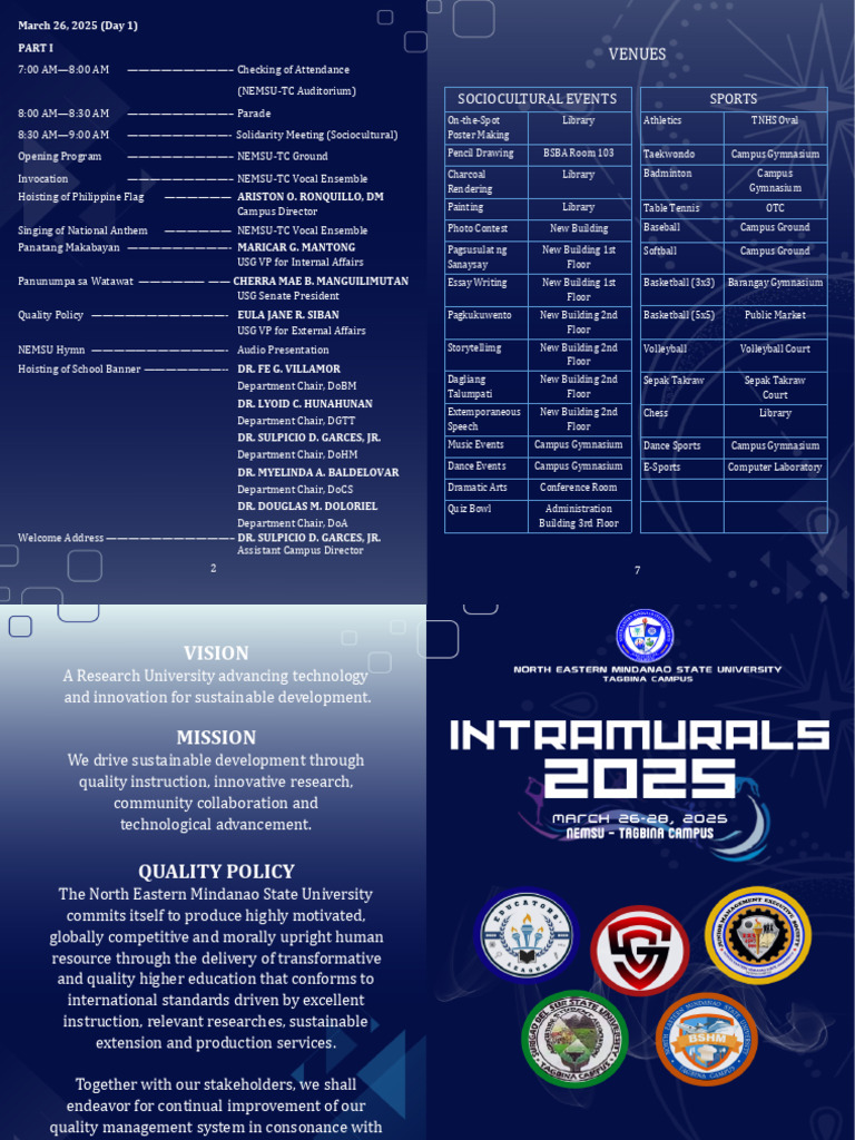 Intrams-Programme-medyu-final | PDF