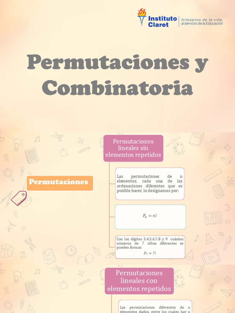 Permutaciones-y-Combinatoria | PDF | Permutación | Combinatoria