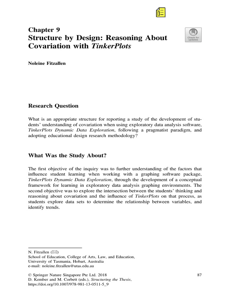 Ch9 Fitzallen, N. (2018) - Structure by Design - Reasoning About Covariation With TinkerPlots ...