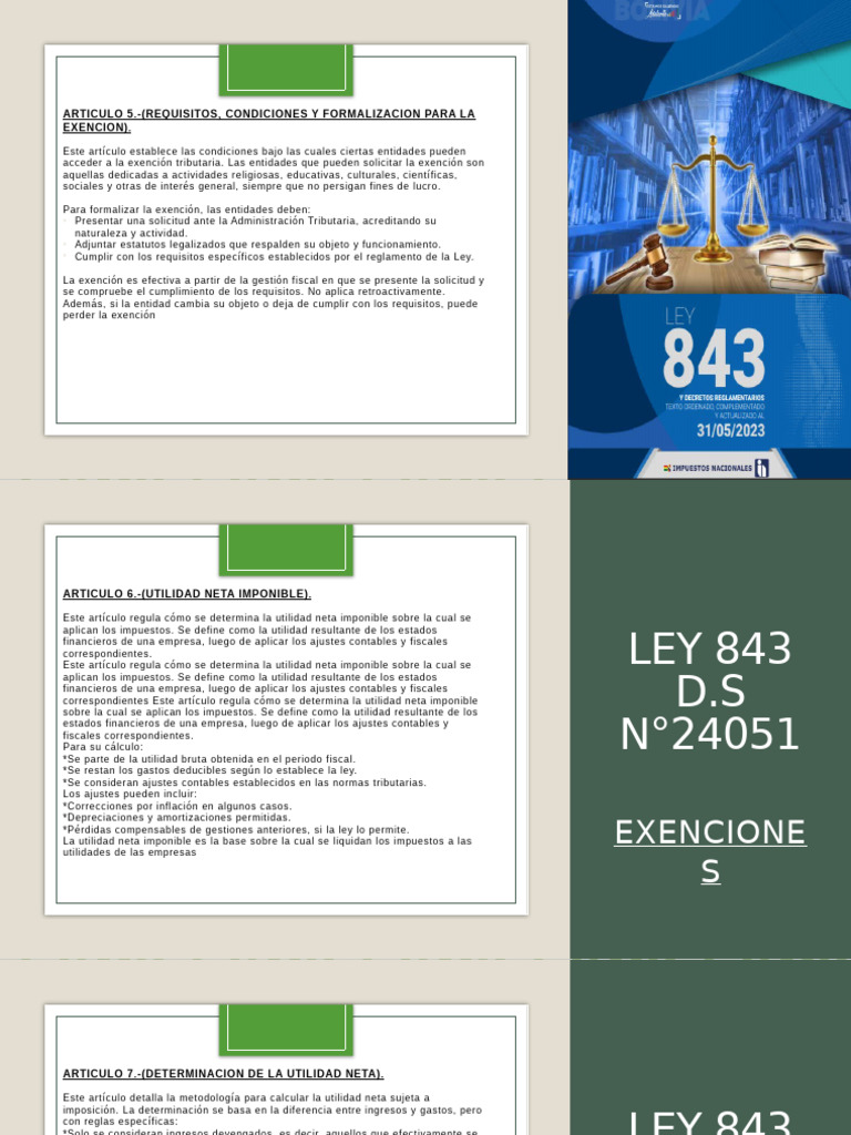 Ley 843 | PDF | Salario | Valoración (Finanzas)