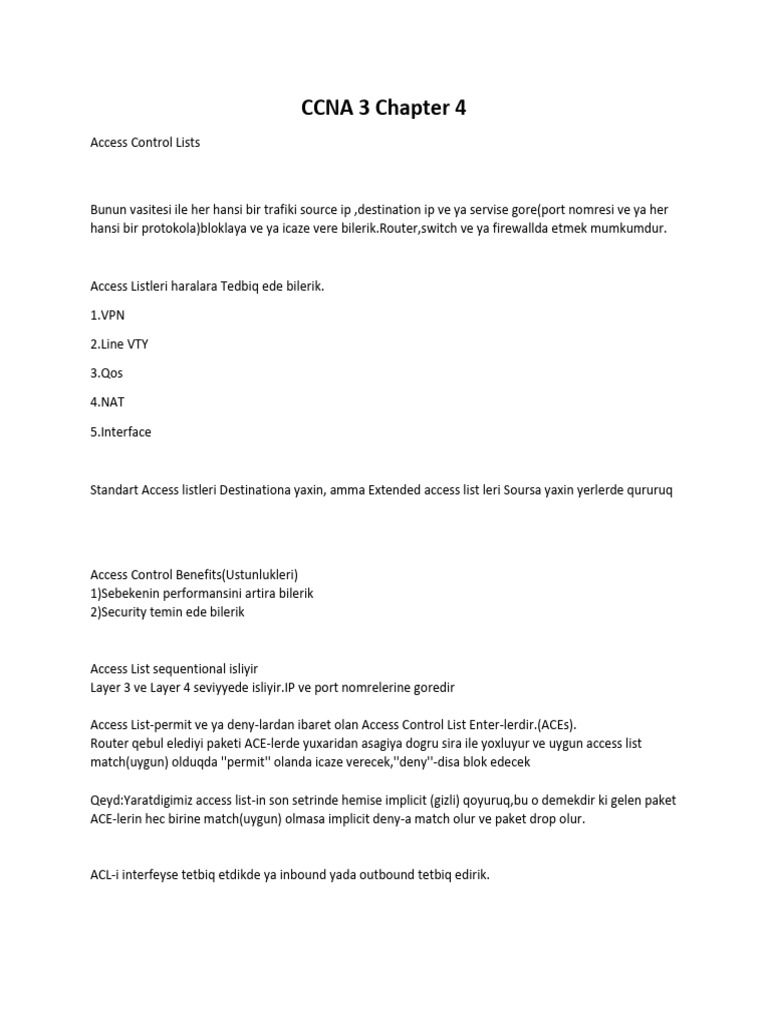 Ccna3 Chapter 4 | PDF