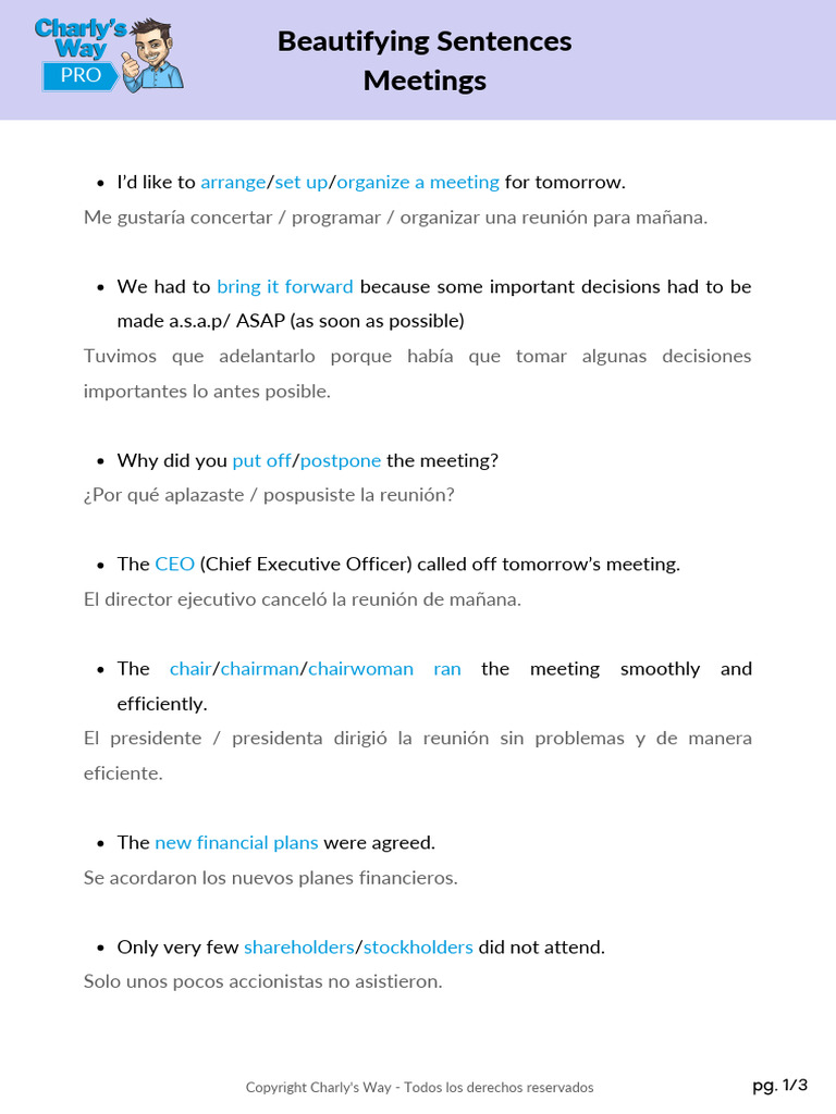 W11 BS Meetings | PDF