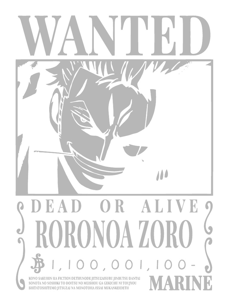 One Piece Zoro | PDF