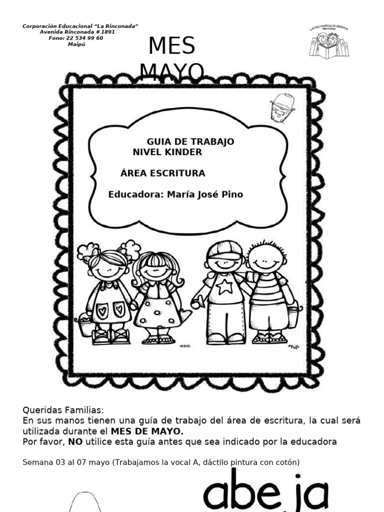Guia Escritura Kinder | PDF