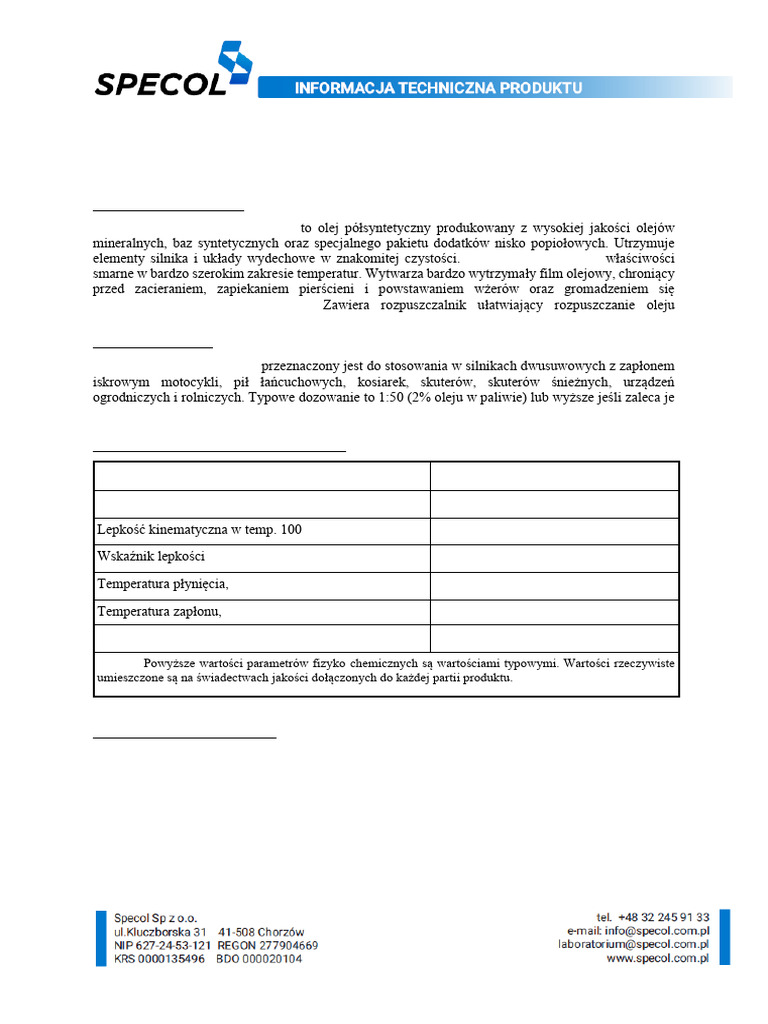 Spec Mix 2T Semi | PDF