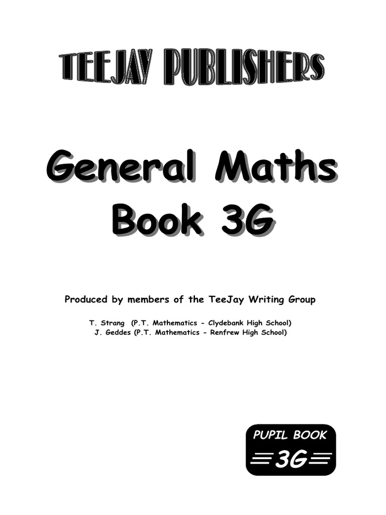 TeeJay-3G | PDF | Area | Mathematics
