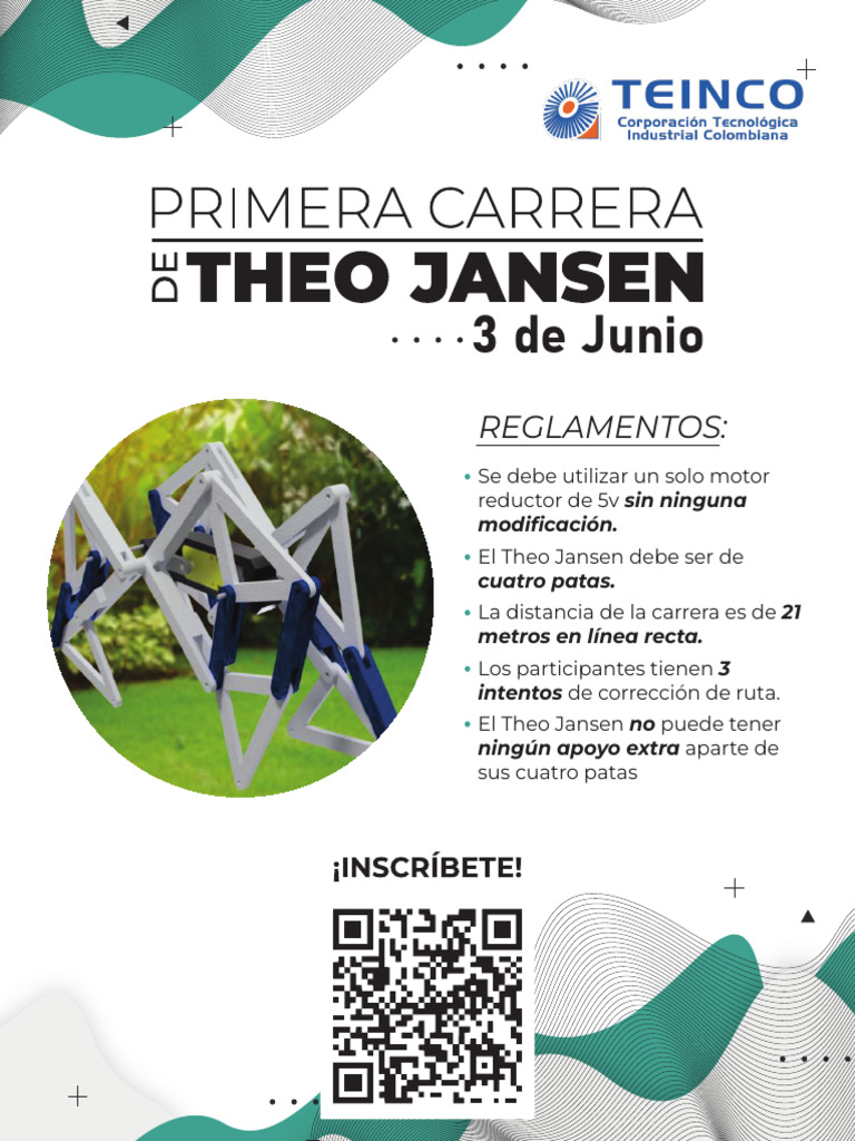 Reglas para carrera de Theo Jansen | PDF