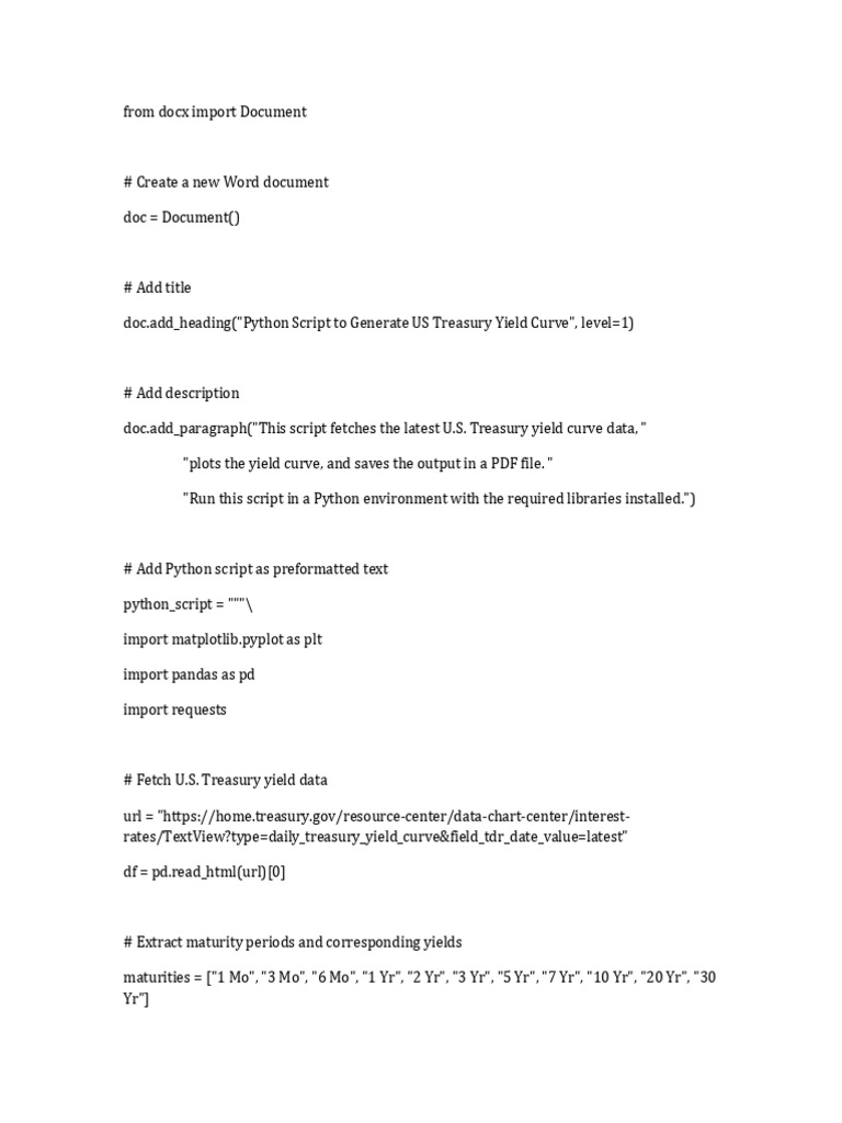 Yield Curve Gen | PDF