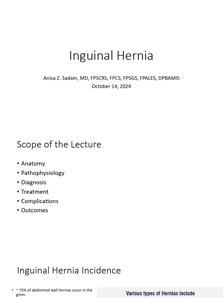 Inguinal Hernia | PDF