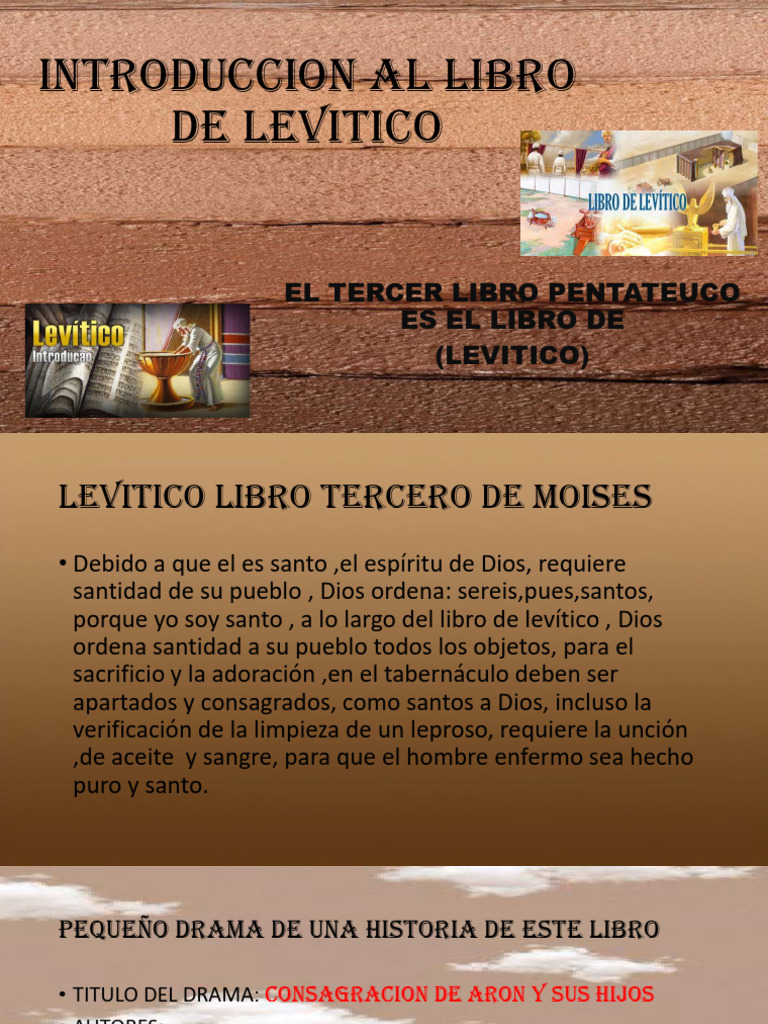 Introduccion Al Libro de Levitico | PDF | Libro de levítico | Creencia religiosa y doctrina