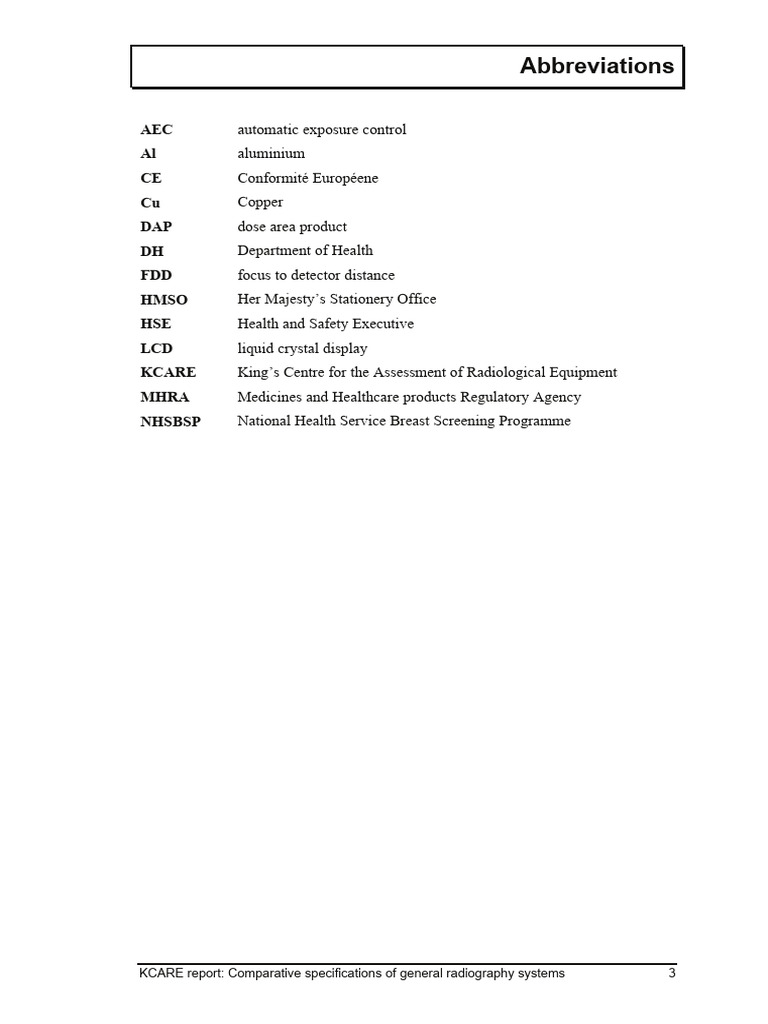 MHRA 04003 - Comparison GXR Systems - 2004 - Includ Radiotex-P11 | PDF
