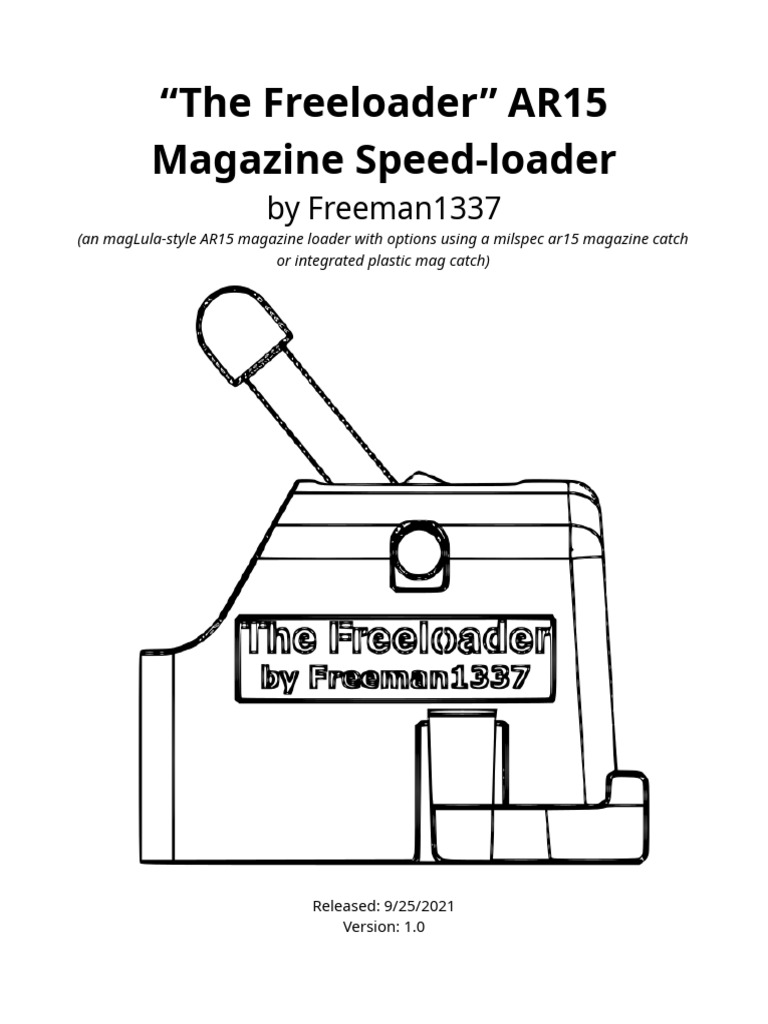 Freeman1337 - The Freeloader Speedloader Ar15 | PDF