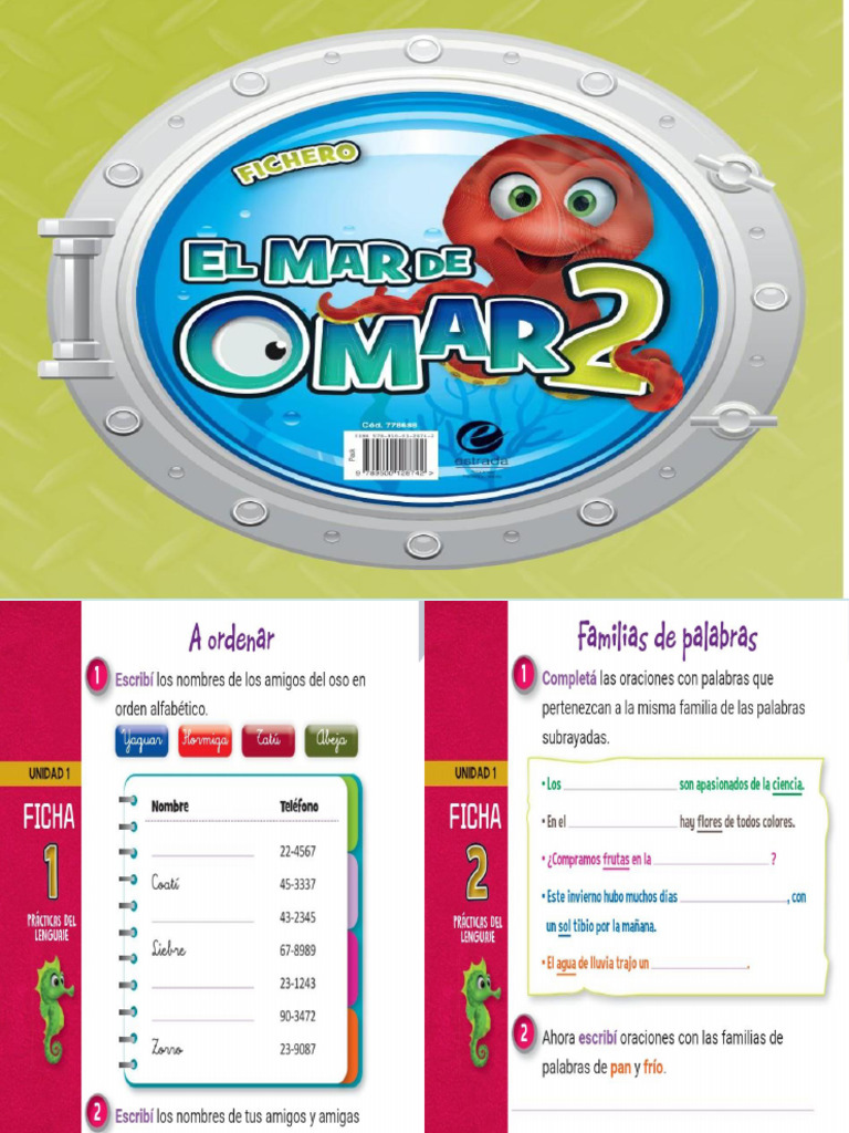 Ficha Mar de Omar 2d Grado | PDF