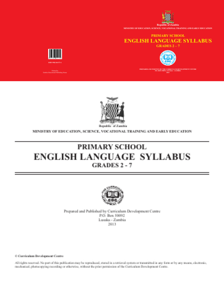 English Language Grade 2 - 7 | PDF | Learning | Literacy