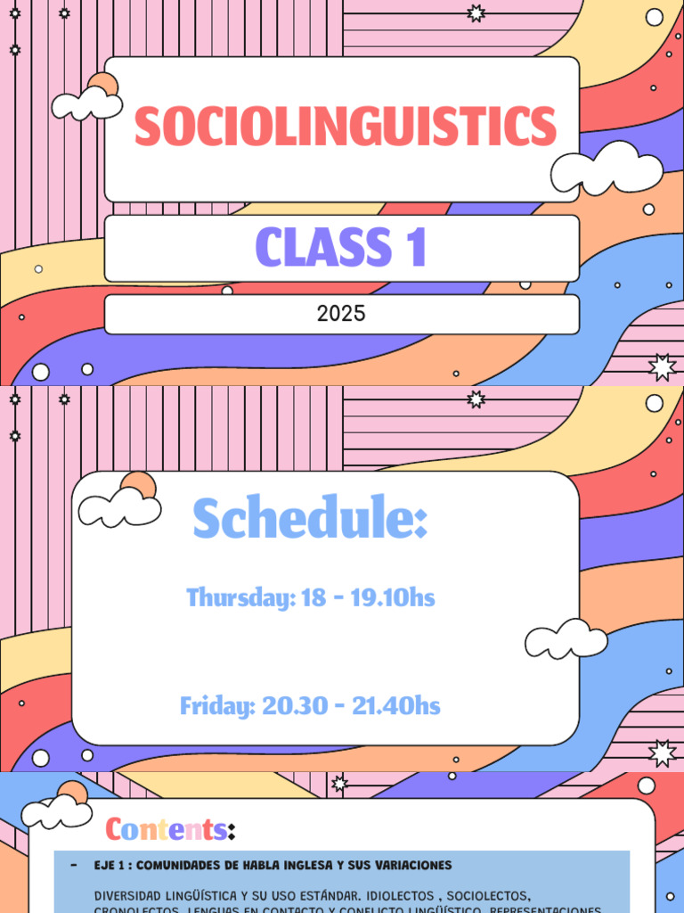 Sociolinguistics Course Overview 2025 | PDF | Linguistics ...