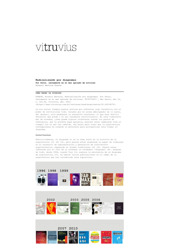 Radicalizando Por Diagramas - Vitruvius | PDF | Diseño | Algoritmos