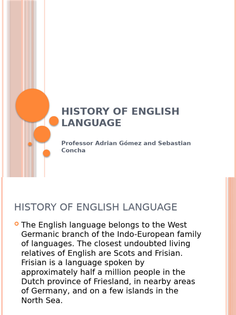 Evolution of the English Language | PDF | English Language | Norsemen