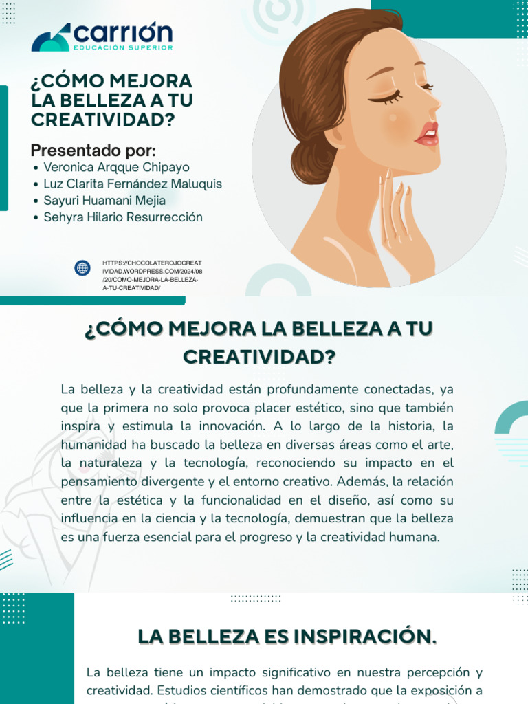Como Mejora La Belleza A Tu Creatividad | PDF | Creatividad | Belleza