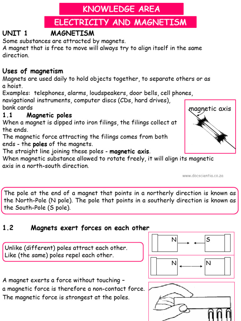 Gr10 Physics Electricity and Magnetism | PDF | Electric Charge | Magnetism
