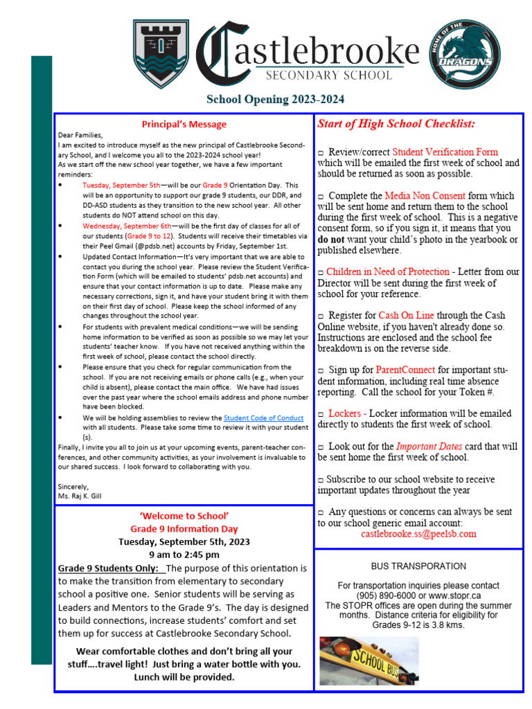 Castlebrooke Secondary School 2023-24 Guide | PDF | Cyberspace