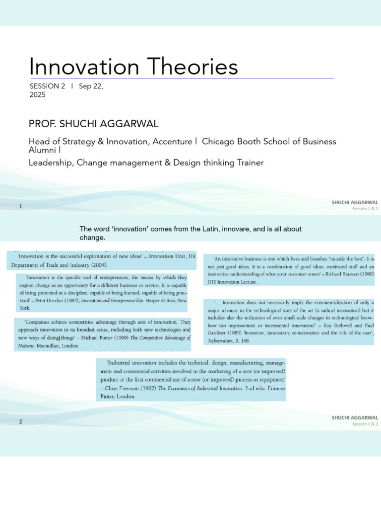 IIITL - I&DT - Session 3&4 | PDF | Innovation | Cognition
