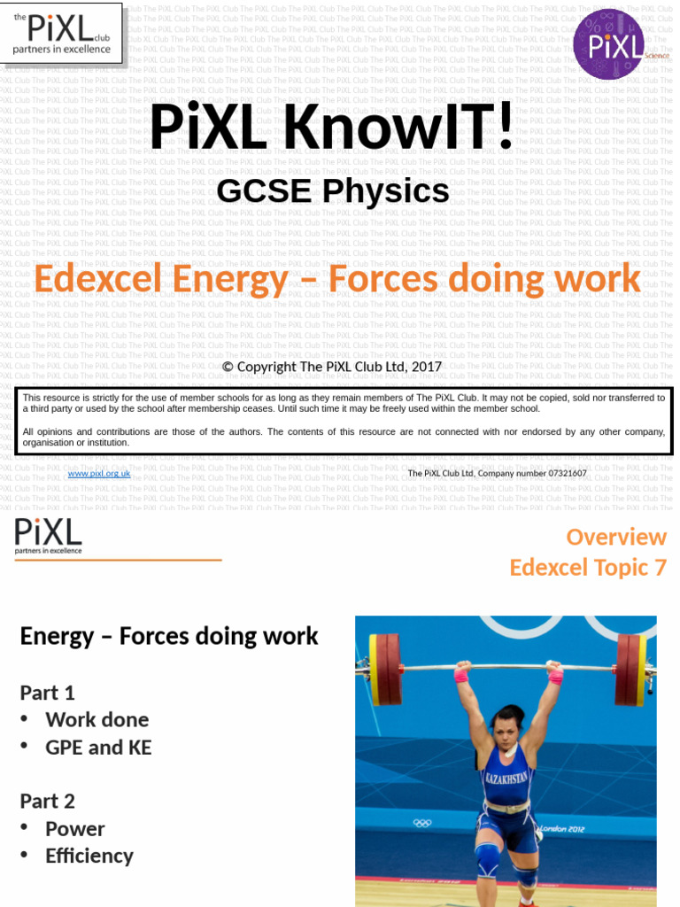 Knowit Gcse Phys Lesson 1 | PDF | Kinetic Energy | Power (Physics)