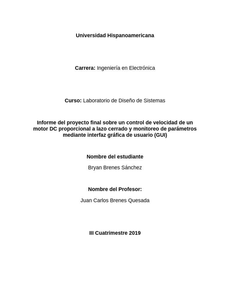 Informe Final - Lab de Diseño | PDF | Arduino | Software