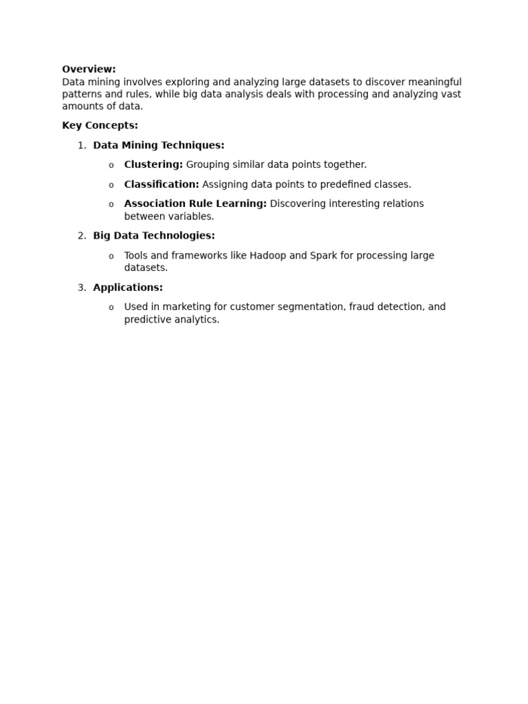 Data Mining and Big Data Analysis | PDF