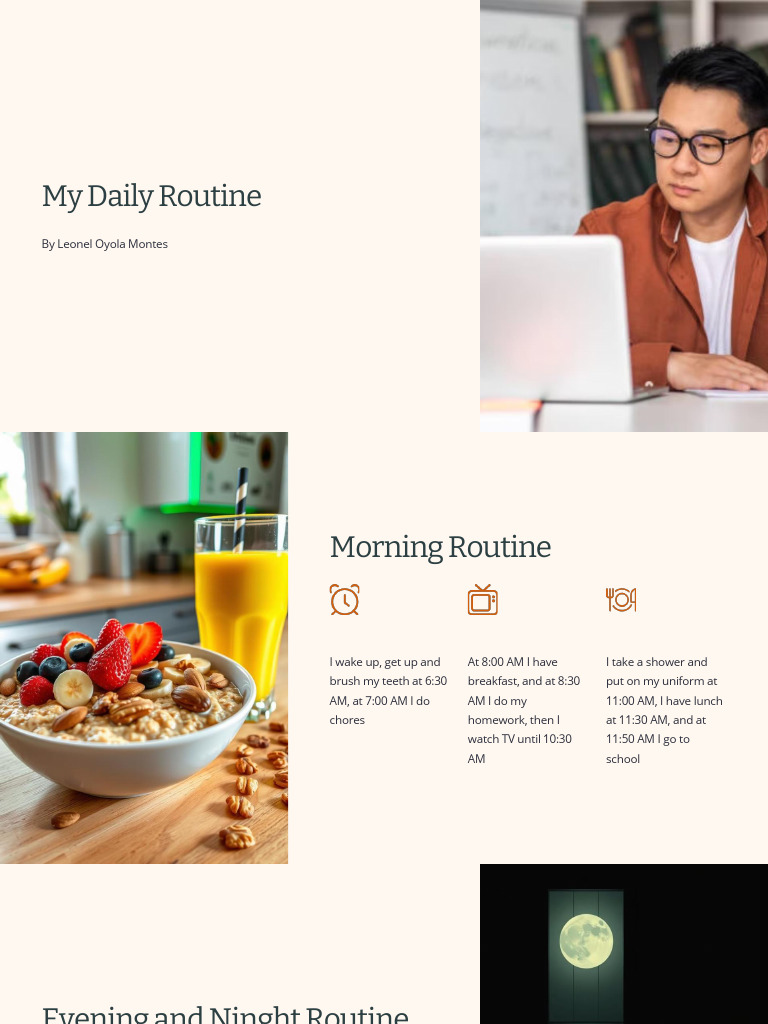 My-Daily-Routine Leonel | PDF