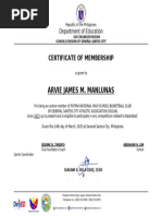 Tarp Intramurals 2025 | PDF