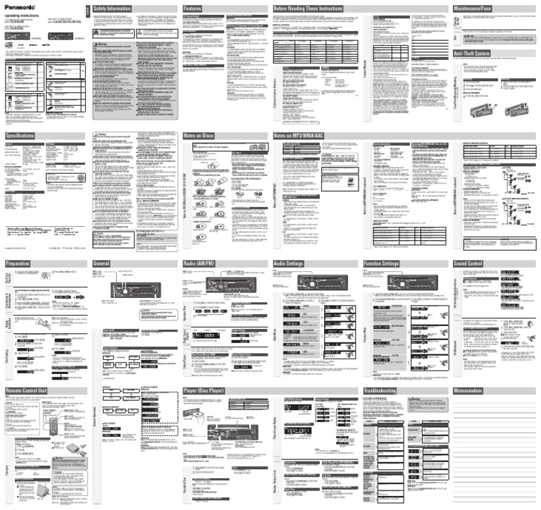 Safety Information Features Before Reading These Instructions ...