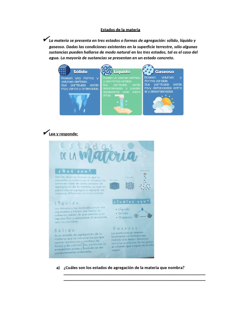 Estados de la Materia y Soluciones Químicas | PDF | Mezcla | Solvente