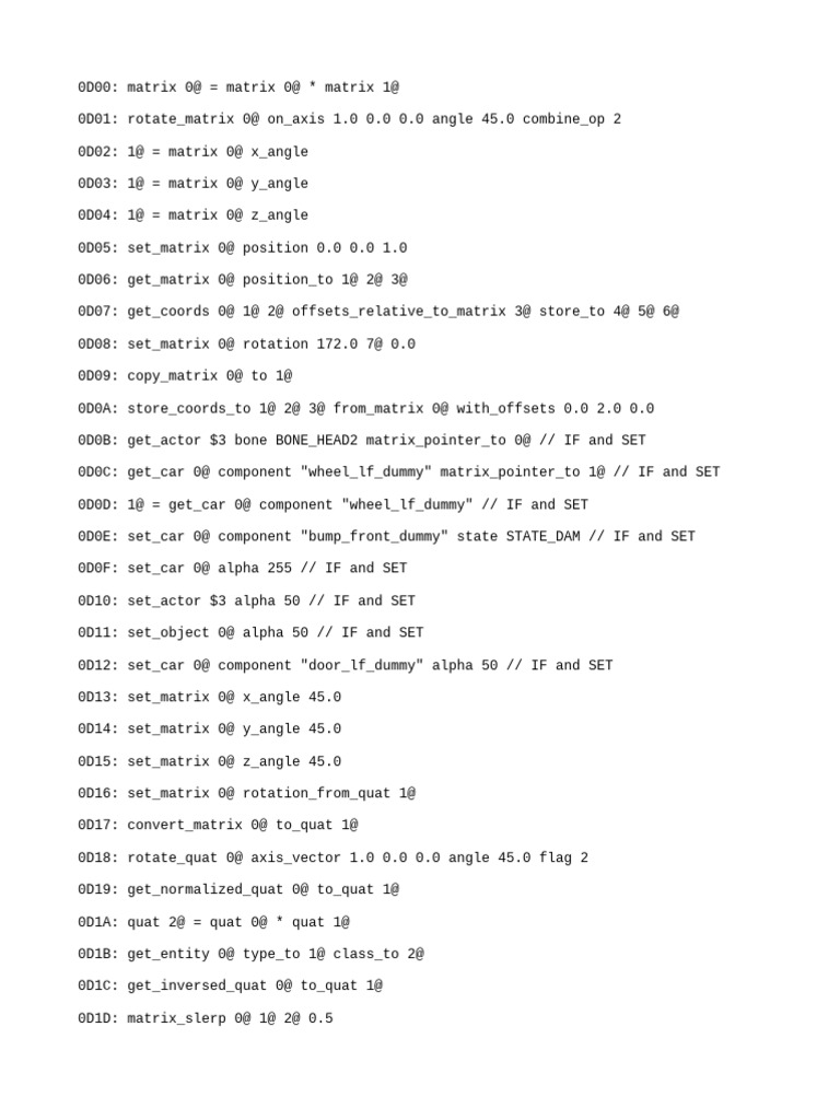 opcodes_NEW | PDF | Vision | Graphic Design