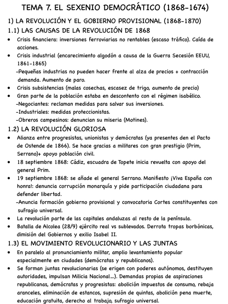EL SEXENIO DEMOCRÁTICO | PDF | Ciencias Políticas | Gobierno