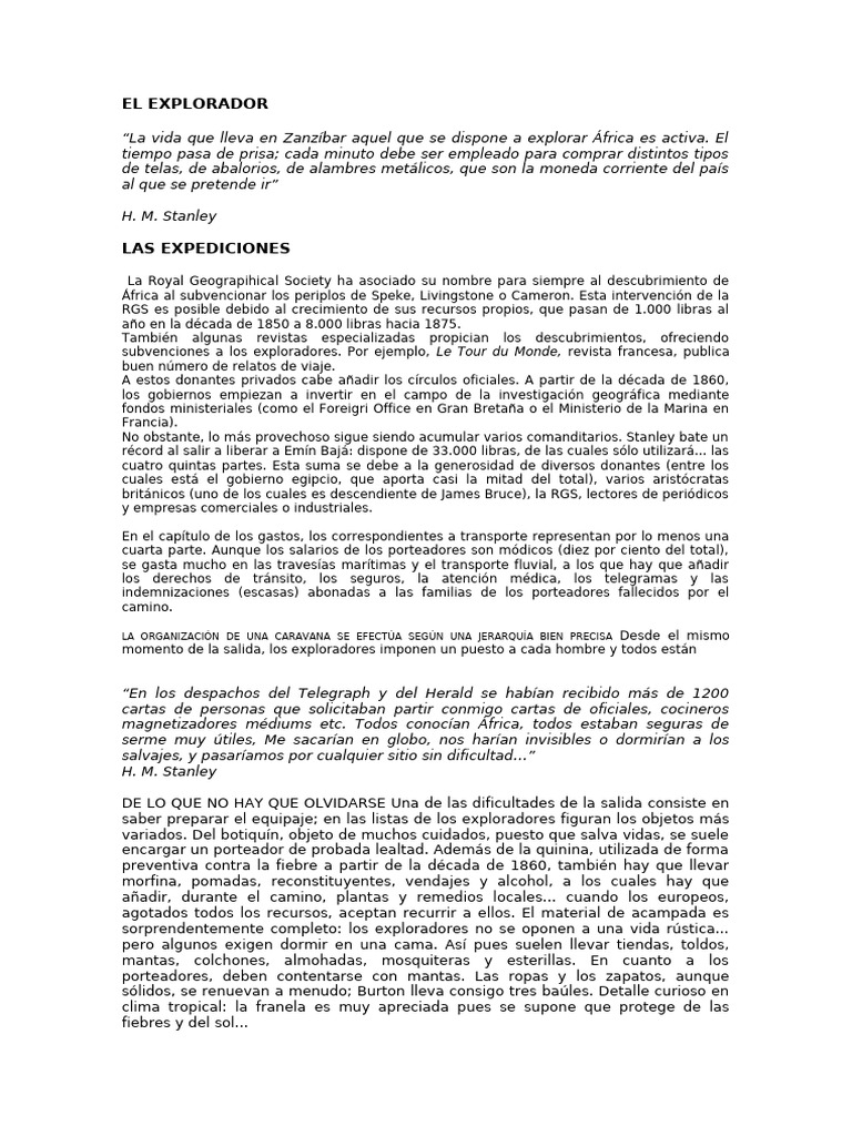 el explorador | PDF | Colonialismo | Esclavitud