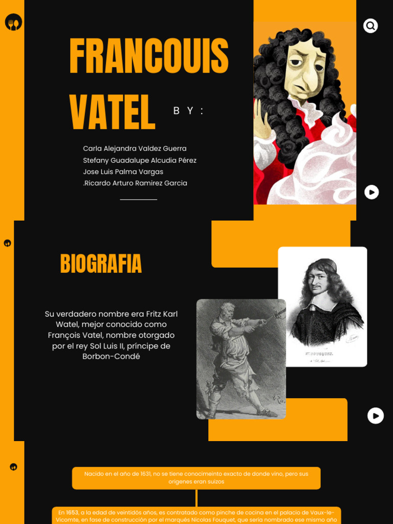 Historia Del Chef Vatel | PDF | Alimentos | Cocina