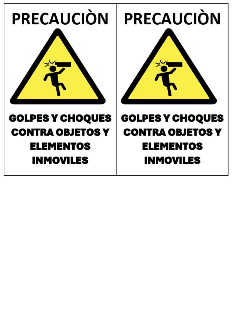 Golpes y Choques Contra Elementos Inmoviles | PDF