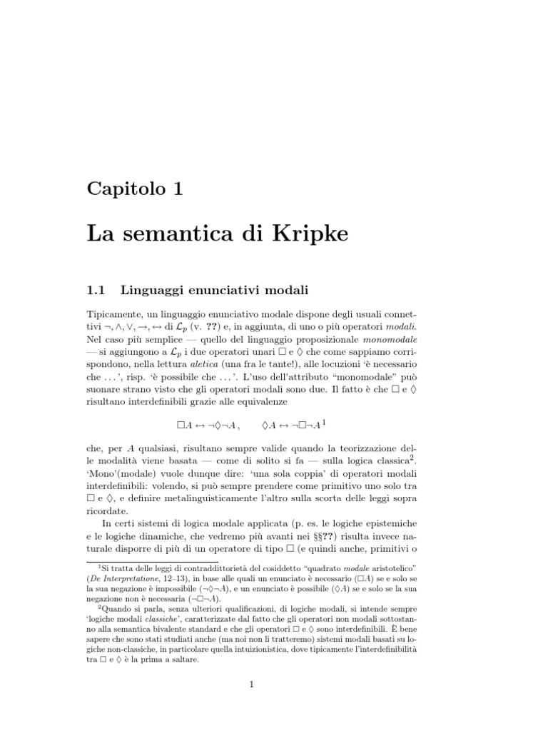 Semantica Di Kripke | PDF