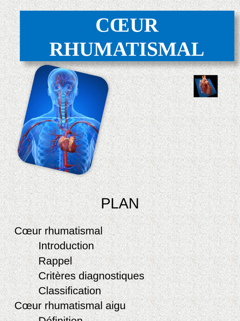Comprendre le Cœur Rhumatismal | PDF | Spécialités médicales | Cardiologie