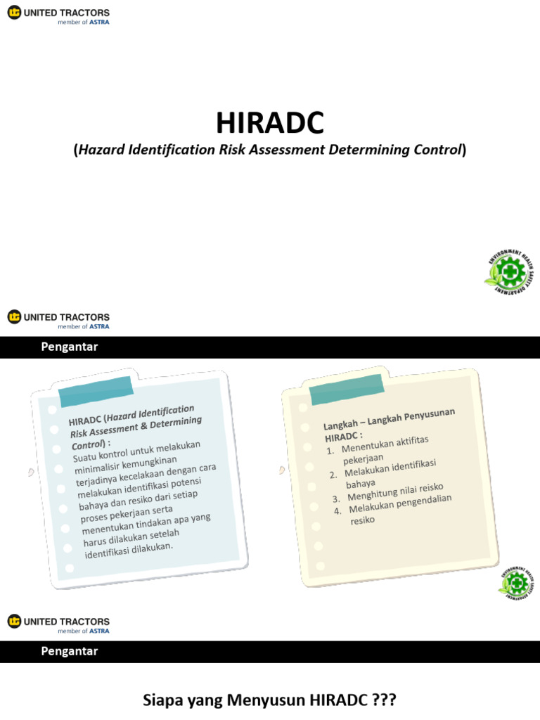 Materi HIRADC | PDF