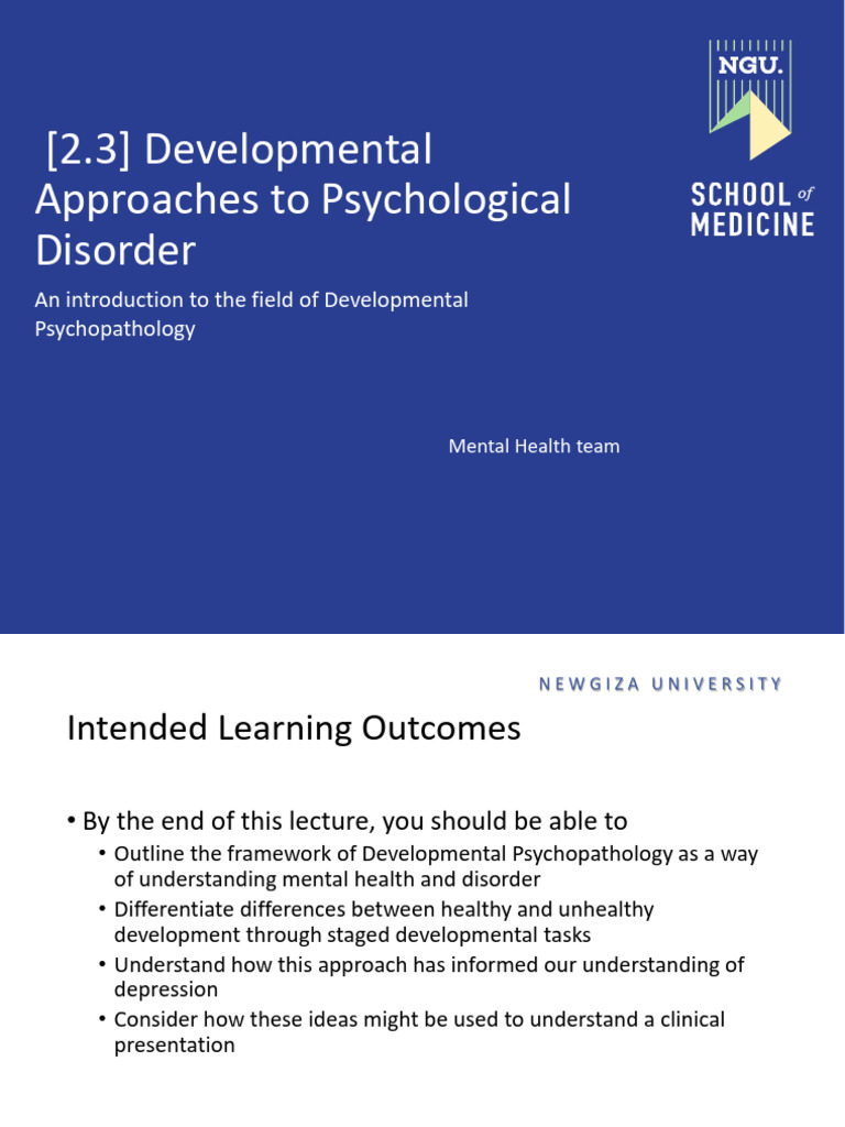 Understanding Developmental Psychopathology | PDF | Major Depressive ...