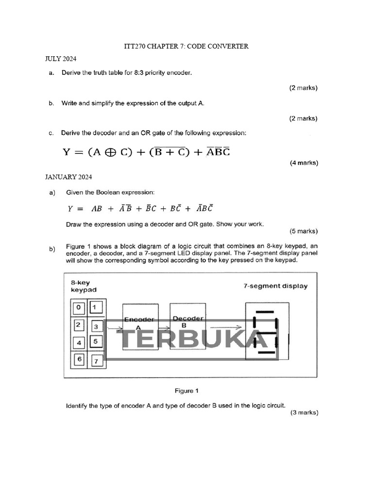 ITT270 Chapter 7 Code Converter Guide | PDF