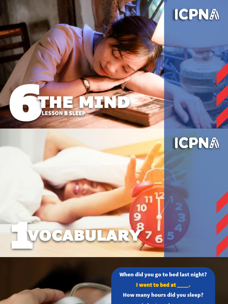 Sleep Vocabulary and Past Tense Usage | PDF | Sleep | Dream