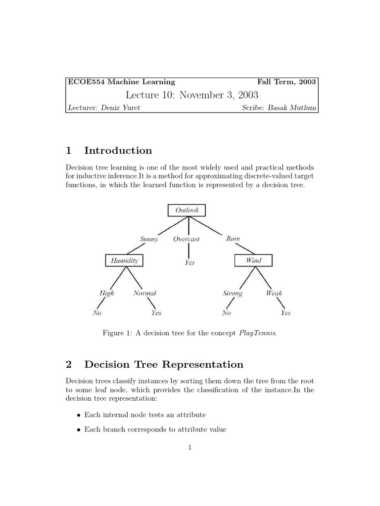 Inductive Bias in Decision Tree Learning | PDF | Bias | Algorithms