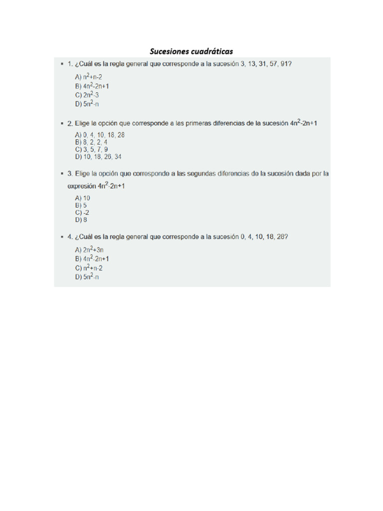 Sucesiones cuadra-ticas ejercicios.docx (1) | PDF