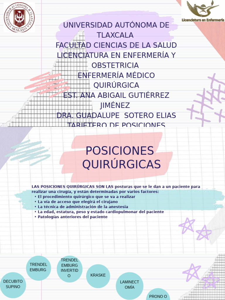 Posiciones Quirúrgicas | PDF | Rodilla | Abdomen