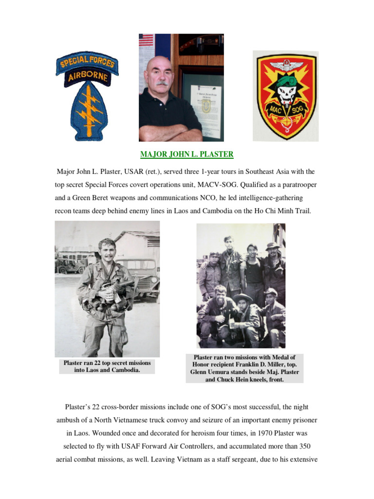 Major John L. Plaster: Sniper Legacy | PDF | Military Of The United ...